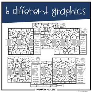 Thanksgiving Color by Number Multiplication - Made By Teachers