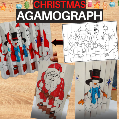 Christmas Agamograph Printable Paper Craft | Made By Teachers
