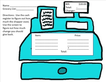 Making Change Game Practice Adding & Subtracting Money Editable B&W ...