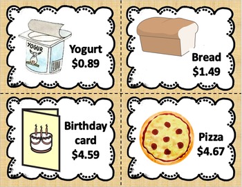 Making Change Game Practice Adding & Subtracting Money Editable B&W ...