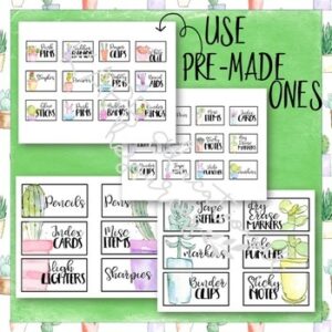 Teacher Toolkit Labels Cacti Theme | Made By Teachers
