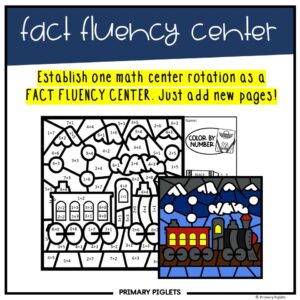 Polar Express Math Facts Color by Number Bundle - Made By Teachers