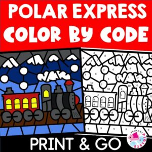 Polar Express Color by Number | Made By Teachers