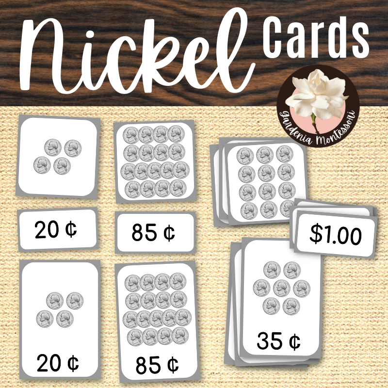 Skip Counting Nickels Cards - Montessori Money Counting Like Coins ...