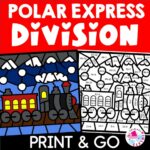 Polar Express Division Color by Number | Made By Teachers