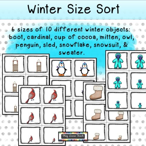 Sort by Size Winter | Made By Teachers