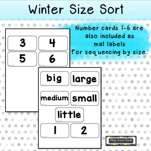 Sort by Size Winter | Made By Teachers