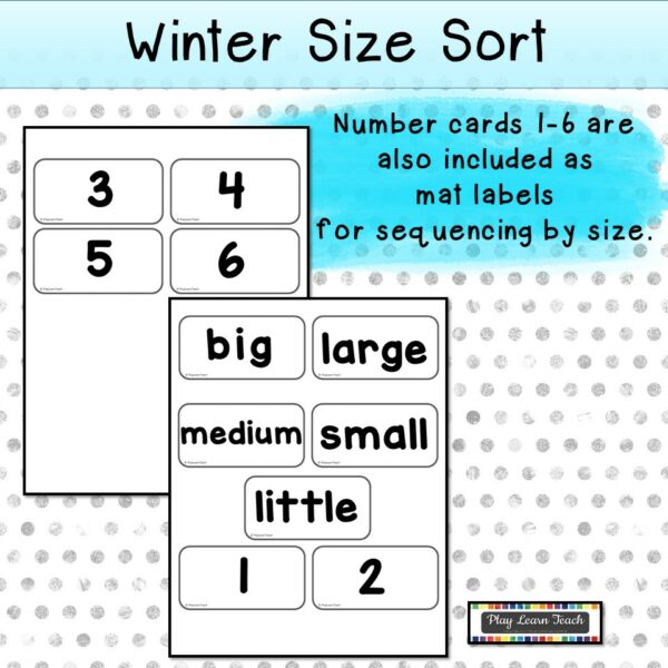 Sort by Size Winter - Made By Teachers