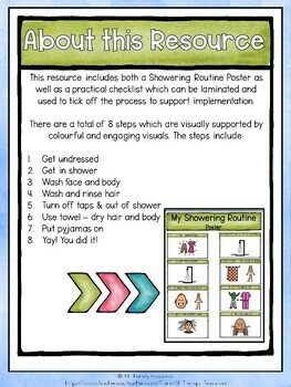 My Showering Routine Poster & Checklist | Made By Teachers