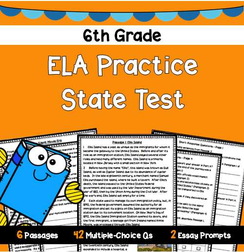 6th Grade ELA Practice State Test #1 | Made By Teachers