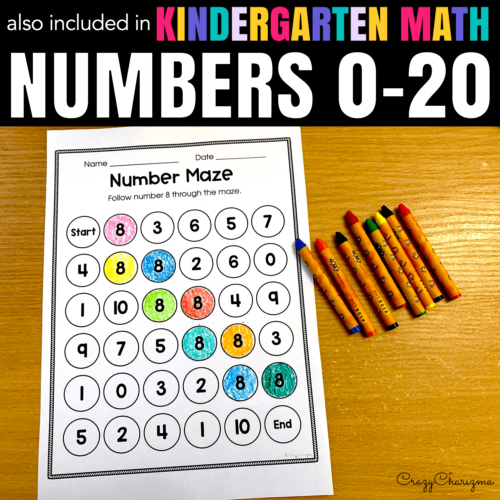 Teen Numbers Kindergarten Number Recognition 1-20 | Made By Teachers