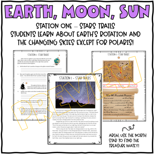 Patterns of the Earth, Moon, and Stars Stations - Made By Teachers