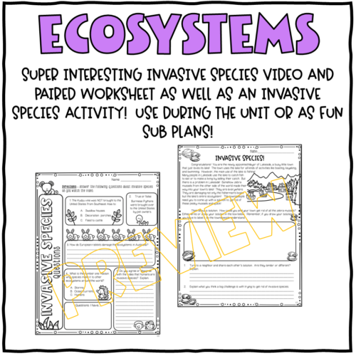 Ecosystems Complete Unit - Made By Teachers