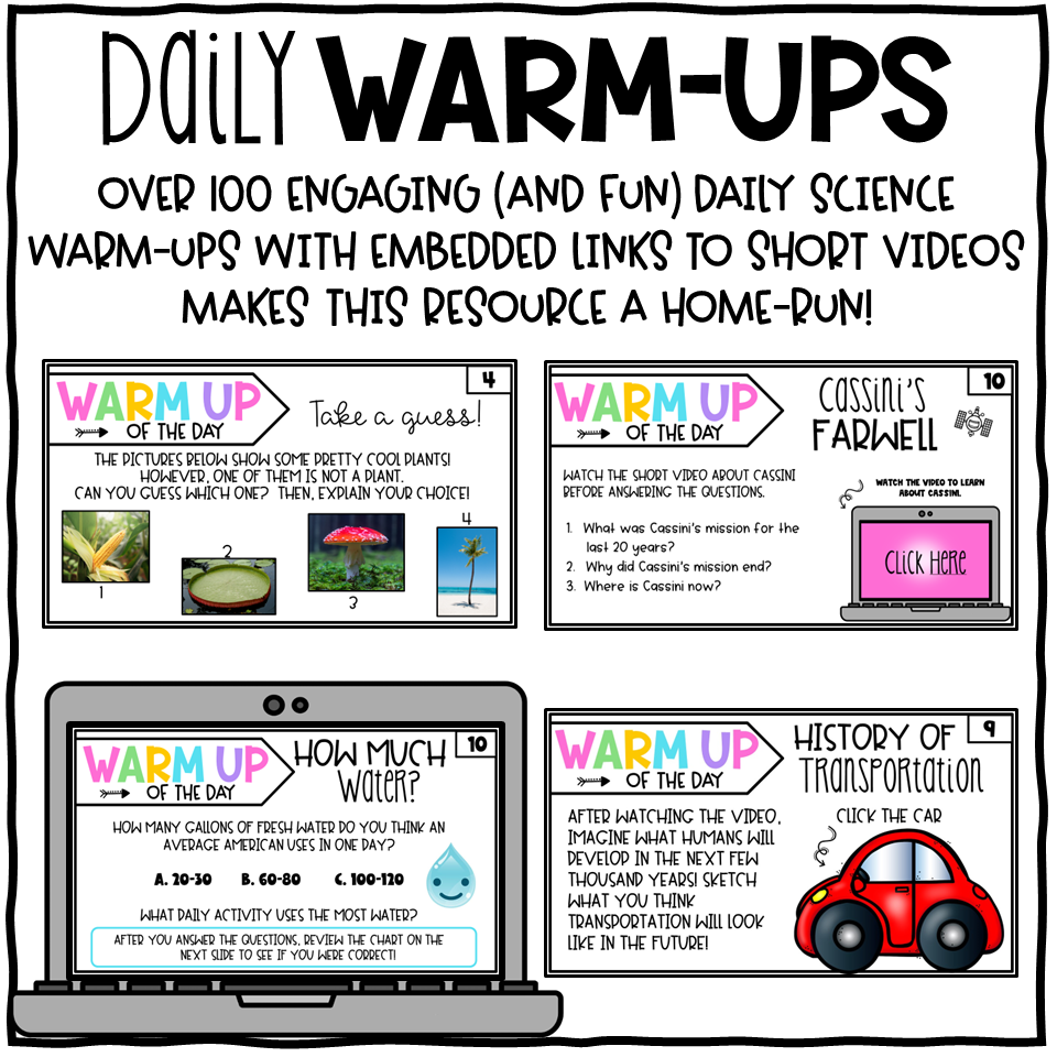Daily Science Warm-ups | Made By Teachers