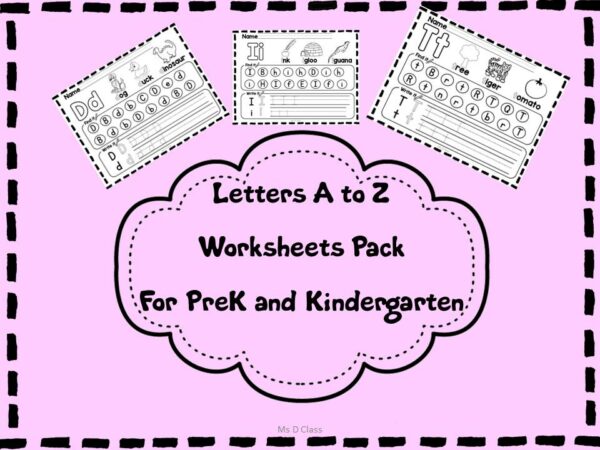 Alphabet Worksheets Tracing, writing, Cut & Paste | Made By Teachers