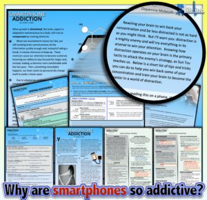 Smartphone Addiction Close Reading Comprehension Passage for Distance ...