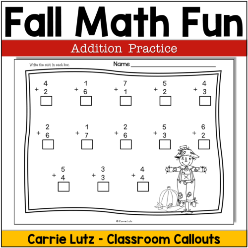 Fall Math Bundle First Grade Place Value and Addition / Subtraction ...