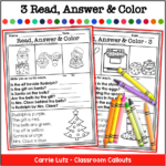Christmas Reading Worksheets - First Grade - Made By Teachers