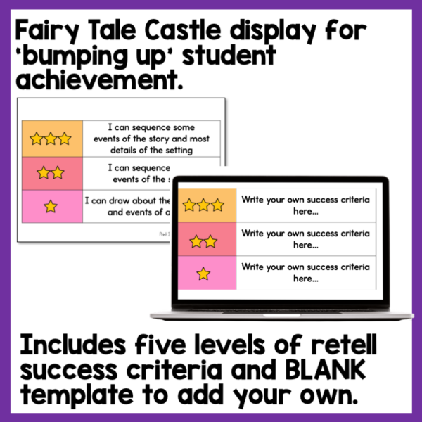 Bump It Up Wall Display Fairy Tale - includes Fairytale Retell success ...