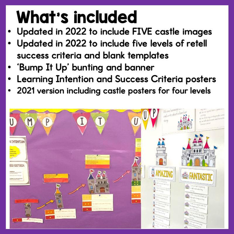 Bump It Up Wall Display Fairy Tale - includes Fairytale Retell success ...