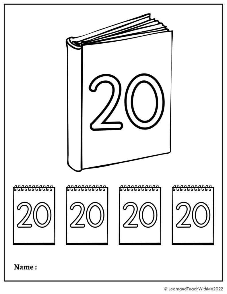 Number Coloring pages 1 to 20 | Made By Teachers