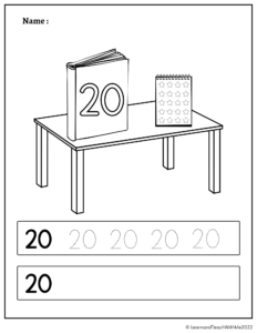 Number Tracing and Writing 1-20 Worksheets | Made By Teachers