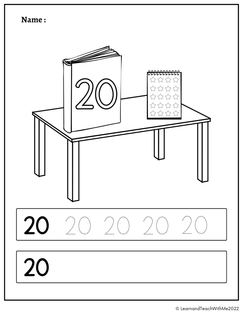 Number Tracing and Writing 1-20 Worksheets | Made By Teachers