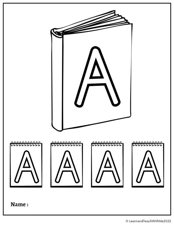 Alphabet Coloring Pages Uppercase Letters Worksheets | Made By Teachers