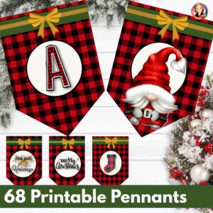 Holiday Christmas Banner Pennants for Bulletin Board and Party | Made ...