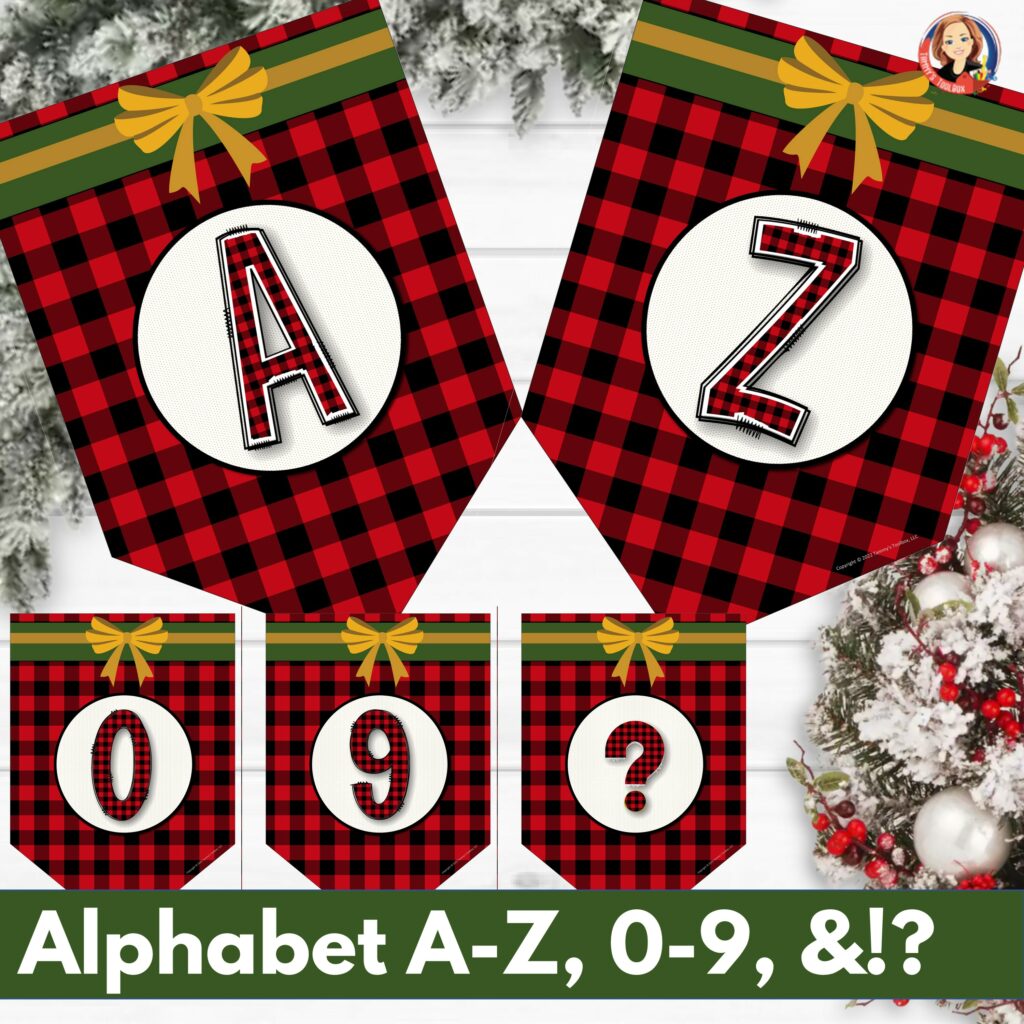 Holiday Christmas Banner Pennants for Bulletin Board and Party | Made ...