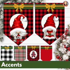 Holiday Christmas Banner Pennants for Bulletin Board and Party | Made ...