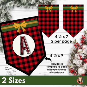 Holiday Christmas Banner Pennants for Bulletin Board and Party - Made ...