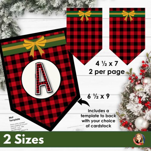 Holiday Christmas Banner Pennants for Bulletin Board and Party - Made ...
