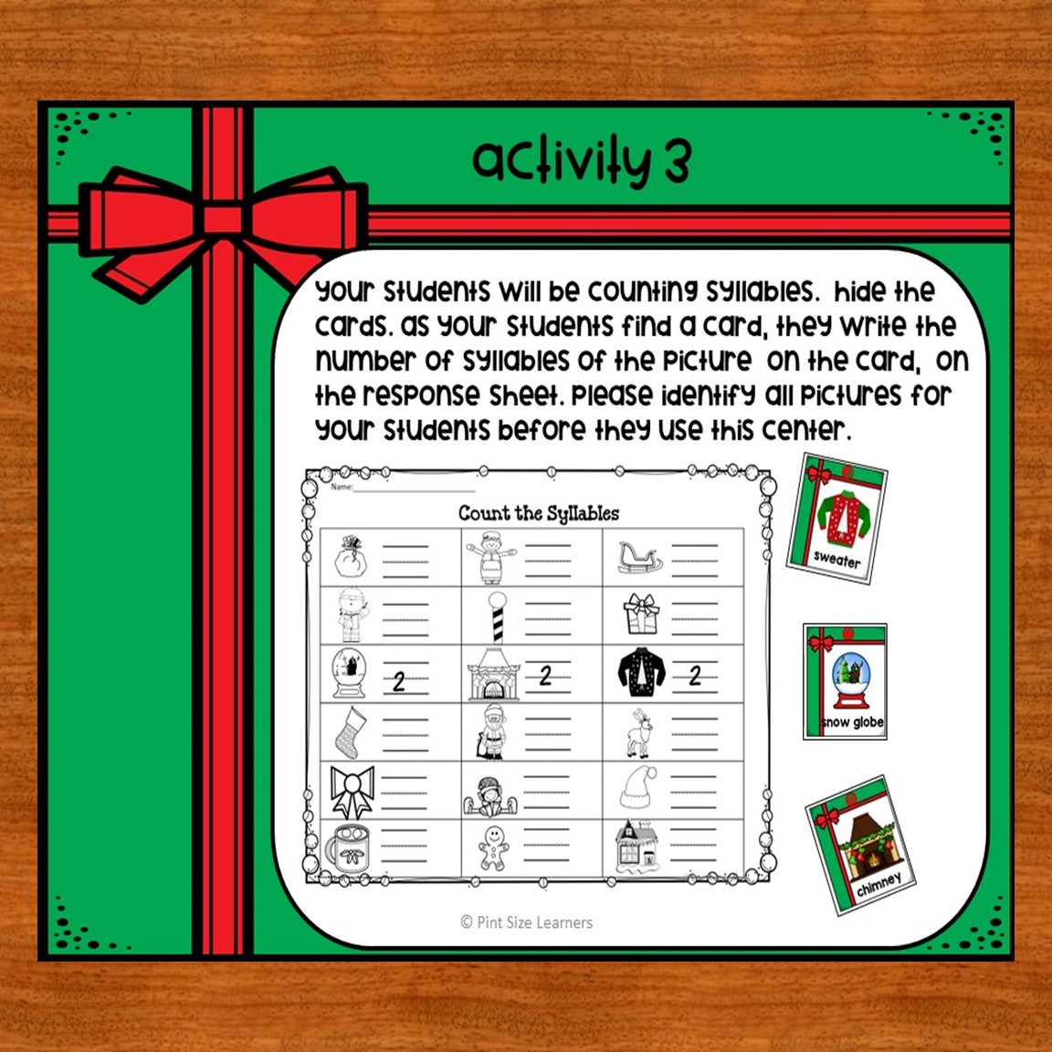 Write the Room Center | Christmas - Themed Activities For Kindergarten ...