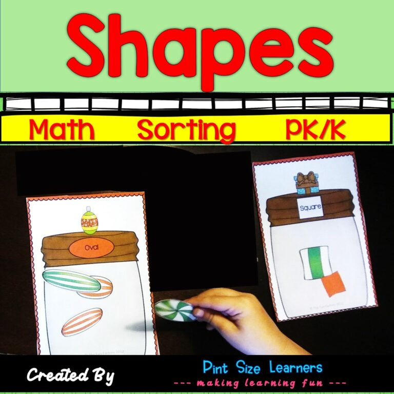 Christmas Candy Shape Sorting Activities and Worksheets | PreK and ...