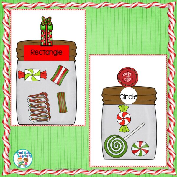 Christmas Candy Shape Sorting Activities and Worksheets | PreK and ...