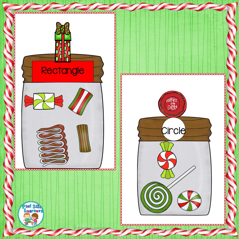 Christmas Candy Shape Sorting Activities and Worksheets | PreK and ...
