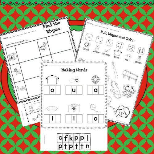 Christmas Rhyming Activities | Rhyming Words Game and Worksheets - Made ...