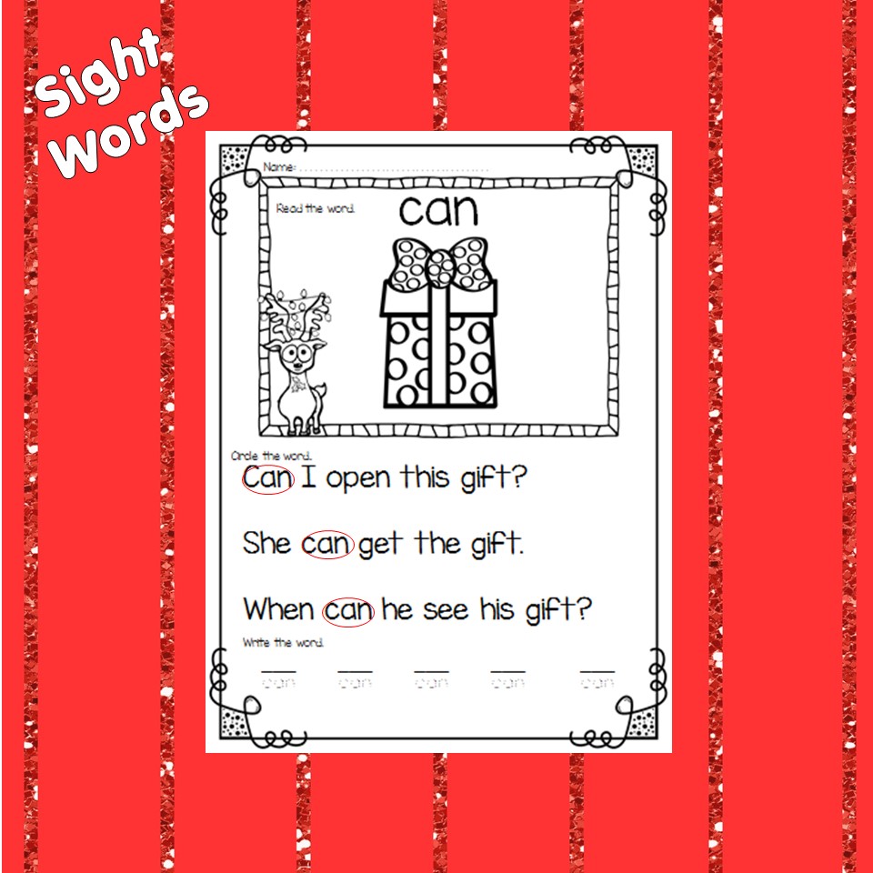 December Print and Go for Kindergarten | NO PREP Literacy and Math ...