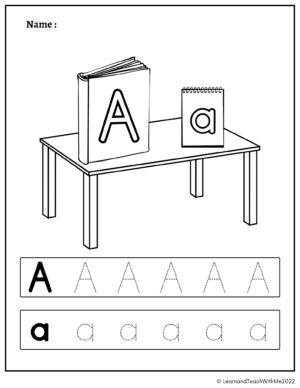 Alphabet Uppercase and Lowercase Letters Tracing Worksheets - Made By ...