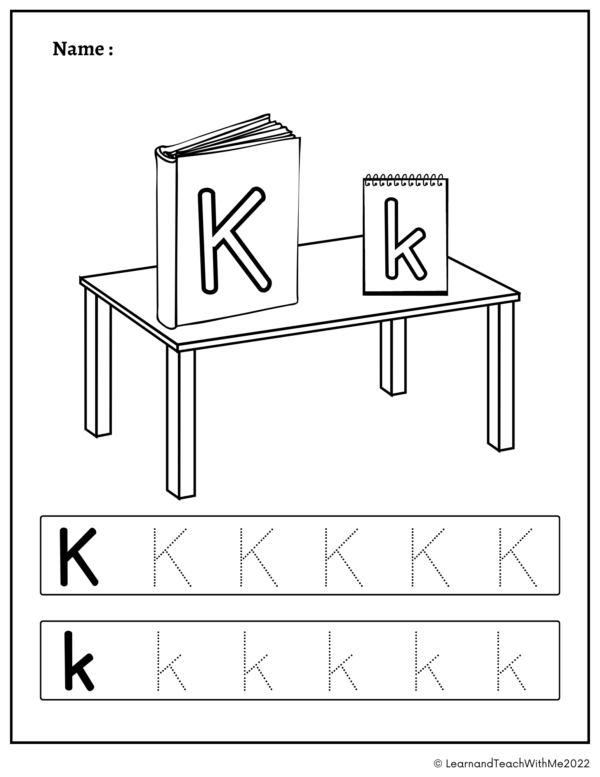 Alphabet Uppercase and Lowercase Letters Tracing Worksheets - Made By ...