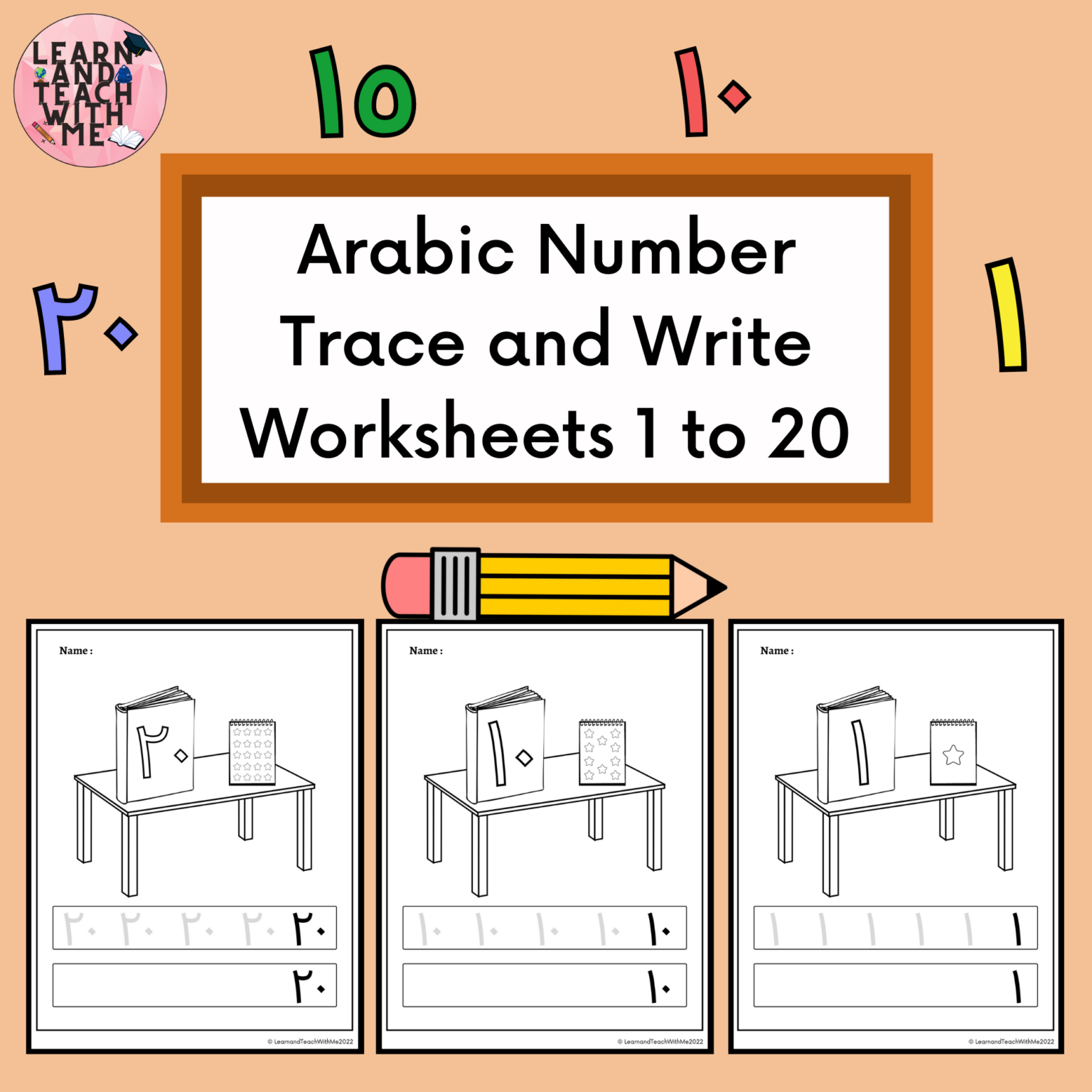 Arabic Alphabet Circle the Letters Worksheets | Made By Teachers