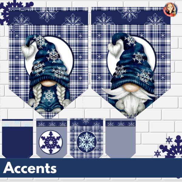 Winter Bulletin Board Banner and Party Pennants | Made By Teachers