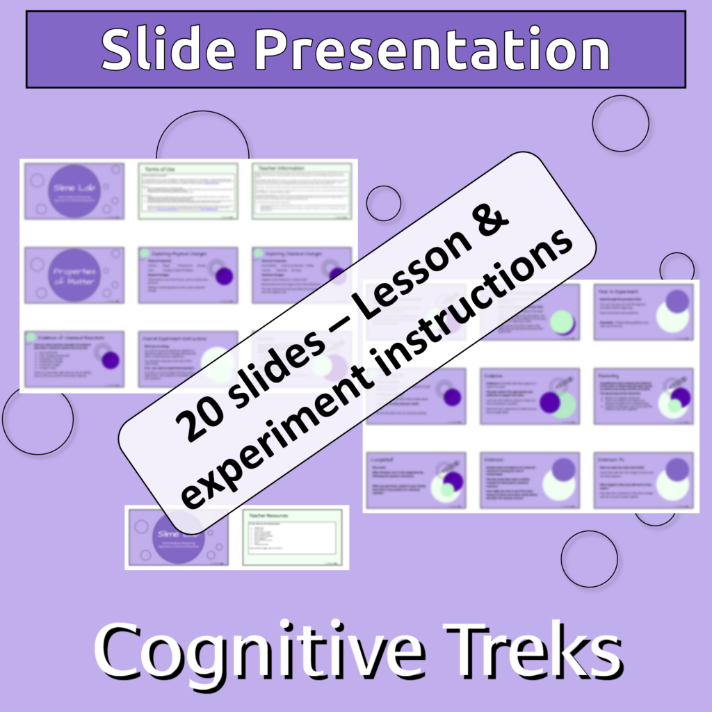 CER Slime Lab Chemistry Experiment - Physical & Chemical Changes | Made ...