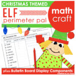 Christmas Math Craft Activity Perimeter Elf | Made By Teachers