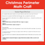 Christmas Math Craft Activity Perimeter Elf | Made By Teachers