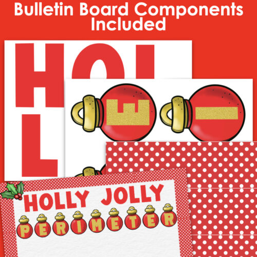 Christmas Math Craft Activity Perimeter Elf | Made By Teachers