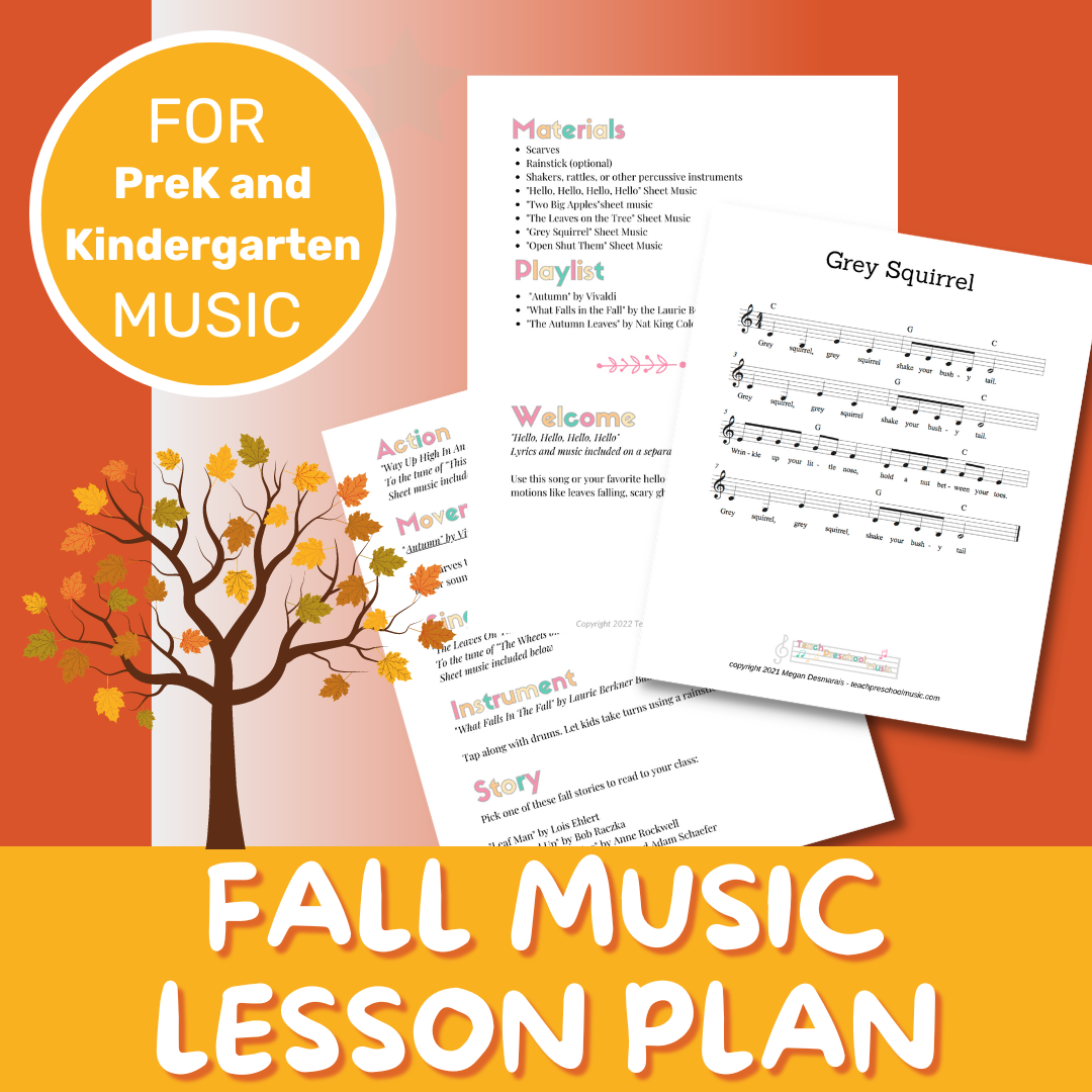 Music Lesson Plan | Fall and Autumn | Movement and Musical Activities ...