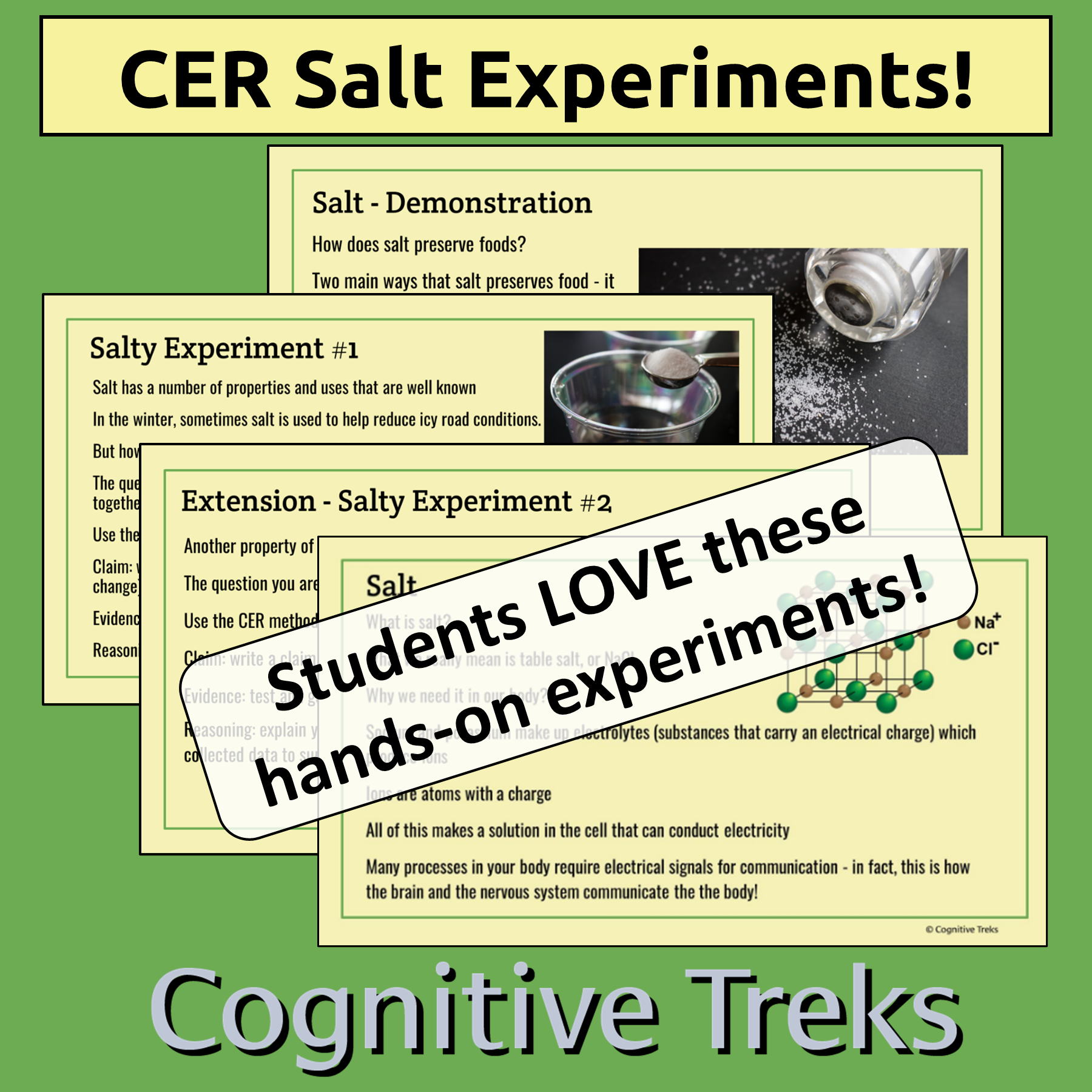 Taste Science Chemistry | CER Lab Experiments | Physical & Chemical ...