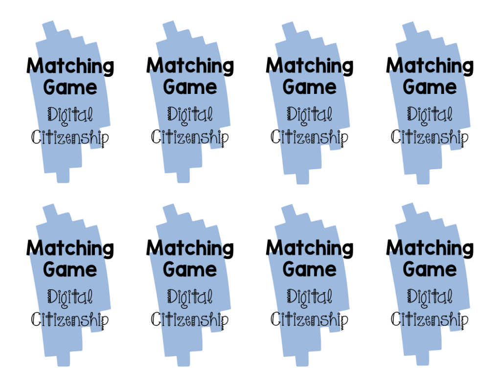Digital Citizenship Matching Card Game | Made By Teachers